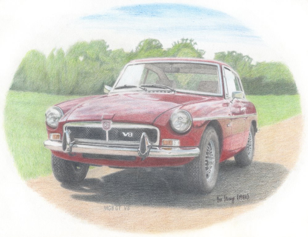 MGB GT V8 drawing